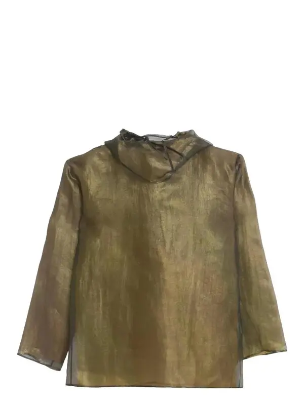 Issey Miyake 2000s Silk Blouse - Gold
