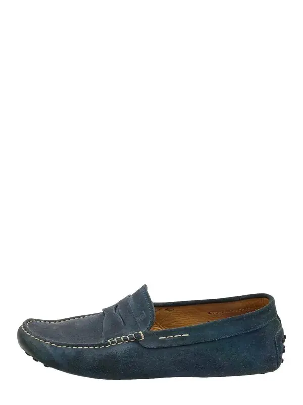 TOD'S Vintage Suede Loafers - Blue