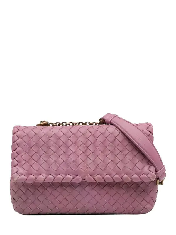Bottega Veneta Intrecciato Olimpia Crossbody Bag - Pink