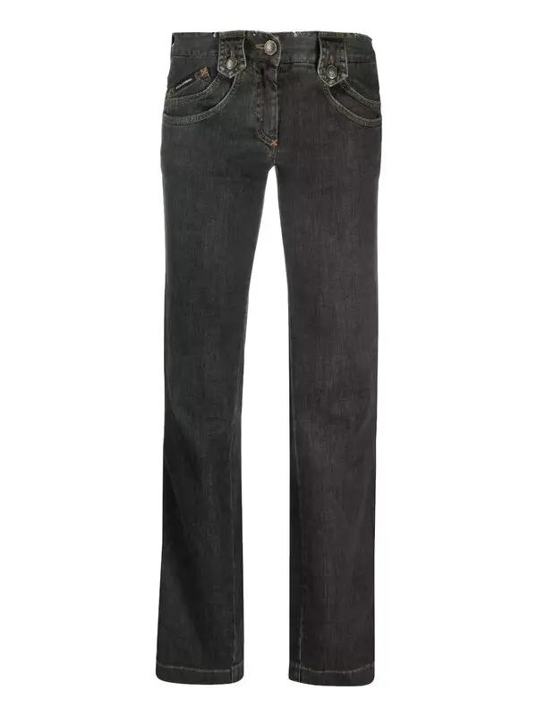 Dolce & Gabbana 2000s Straight-leg Jeans - Grey