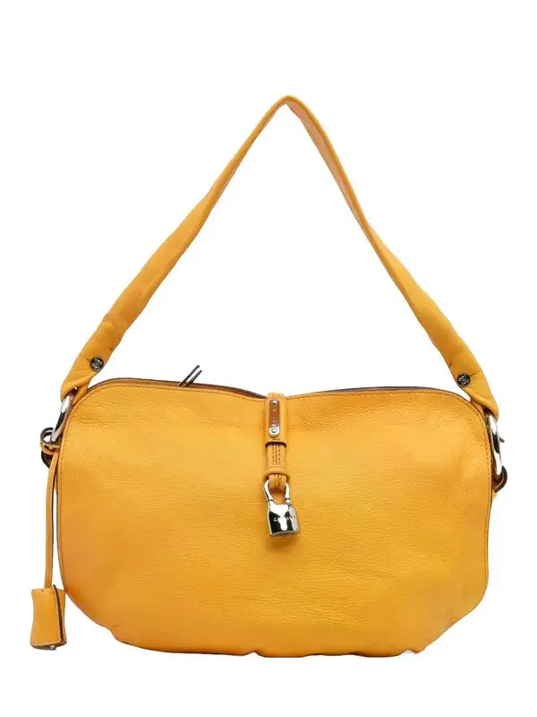 Celine 2008 Leather Bittersweet Hobo Shoulder Bag - Yellow
