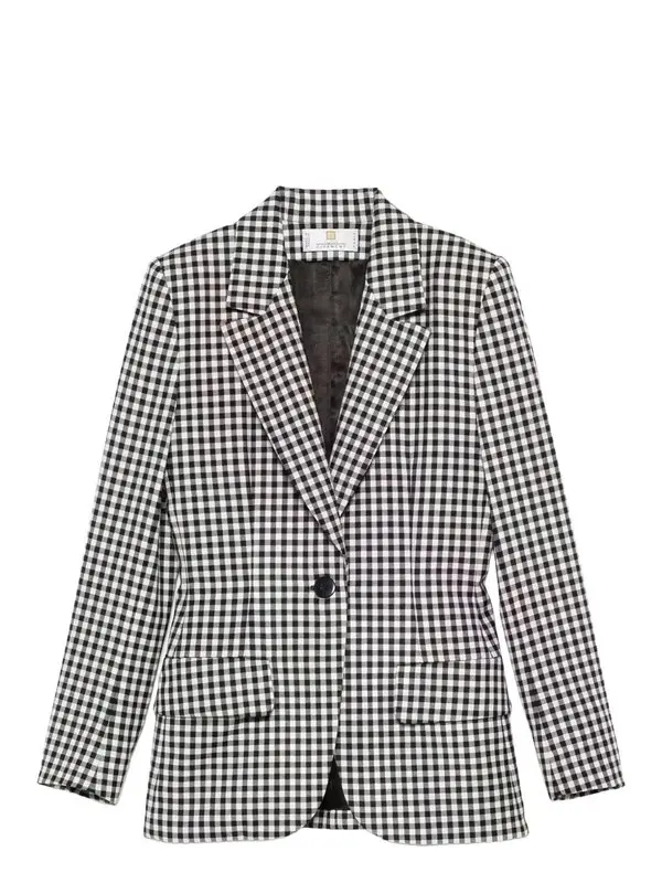 Givenchy 1990s Check-pattern Blazer - Black