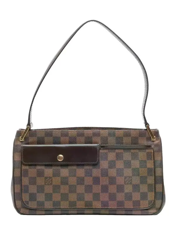 LOUIS VUITTON Damier Ebene Aubagne Shoulder Bag - Brown