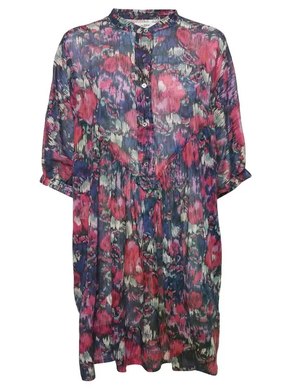 ISABEL MARANT VINTAGE Vintage Floral-print Cotton Dress - Pink