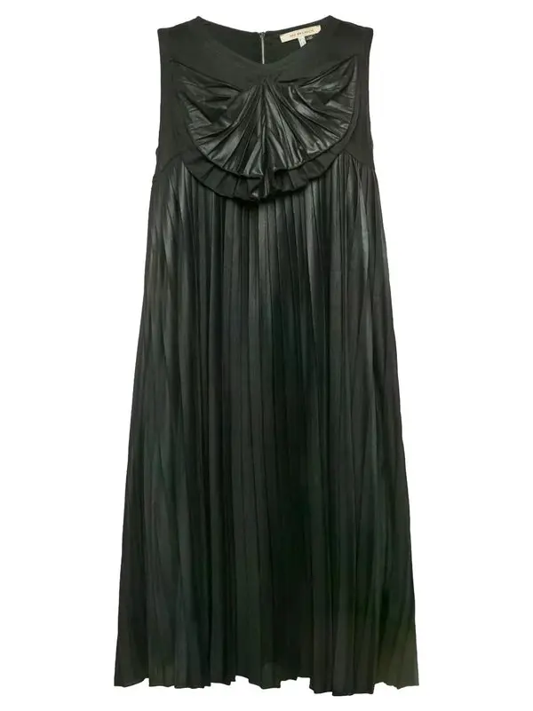 See By Chloé Vintage Bow-detail Pleated Dress - Black