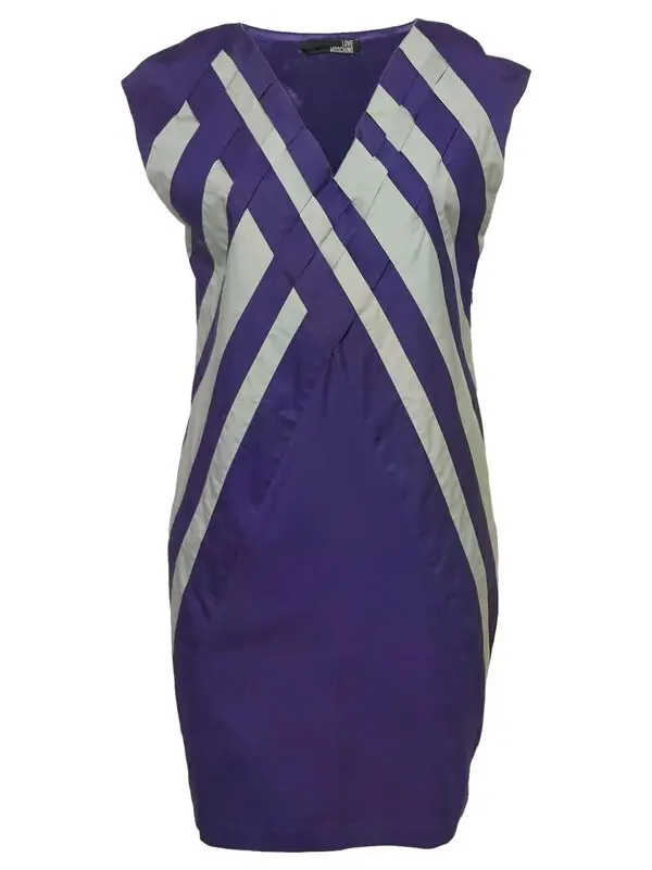 Moschino 2023 Two-tone Dress - Purple
