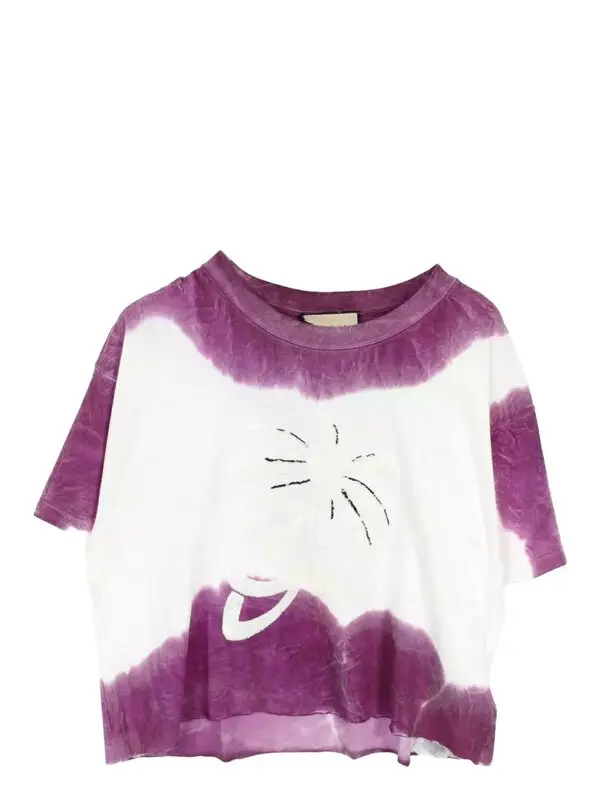Gucci 2010s Sequin-embellished T-shirt - White, Purple