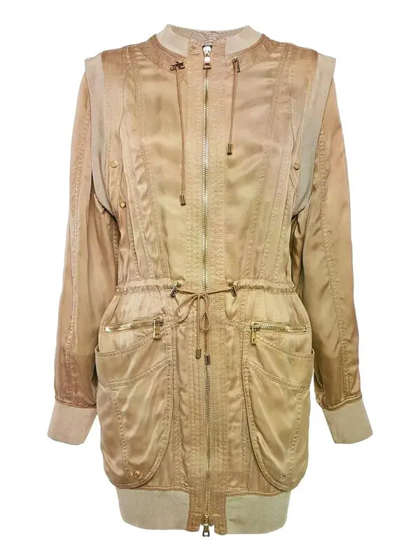 Balmain Zip-up Jacket - Neutrals