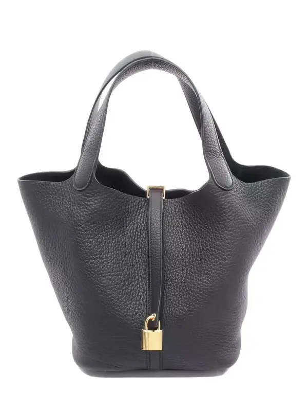 Hermès Picotin Leather Tote Bag - Black