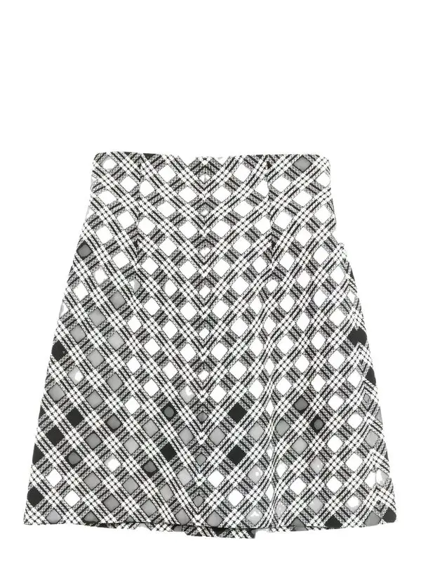 Dior 2010s Check Mini Skirt - Black