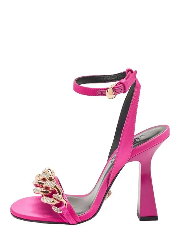 Versace 100mm Chain-detailed Sandals - Pink