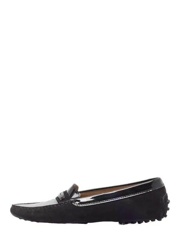 TOD'S Gommino Patent-leather Loafers - Black