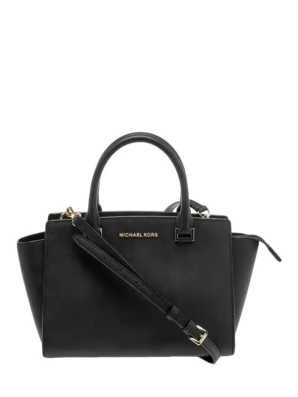 Michael Kors Selma Leather Tote Bag - Black