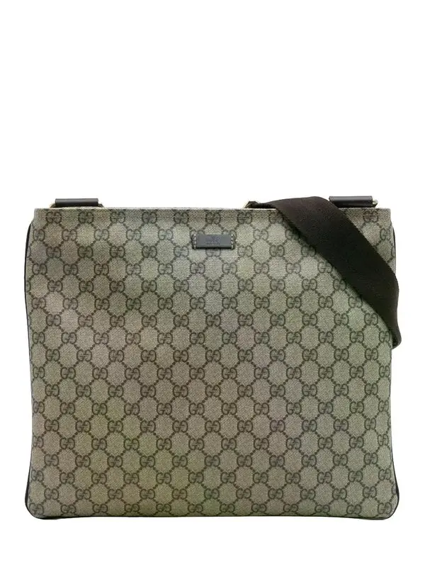 Gucci Gg Supreme Crossbody Bag - Brown