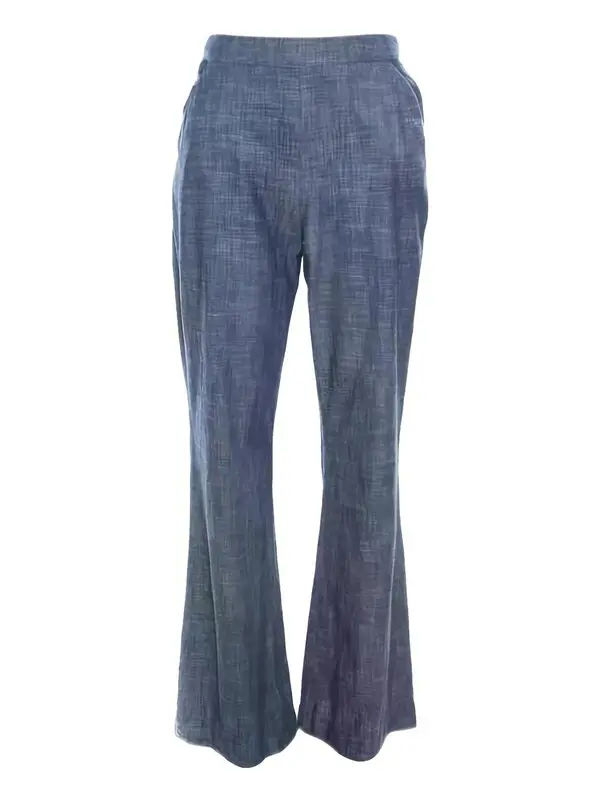 Oscar De La Renta High-waisted Wide-leg Trousers - Blue