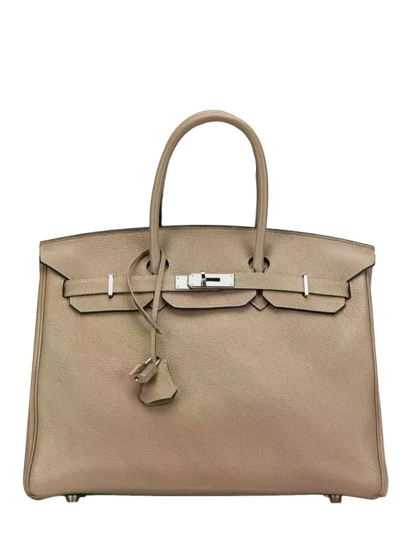 Hermès 2010 Togo Birkin Retourne 35 Handbag - Brown