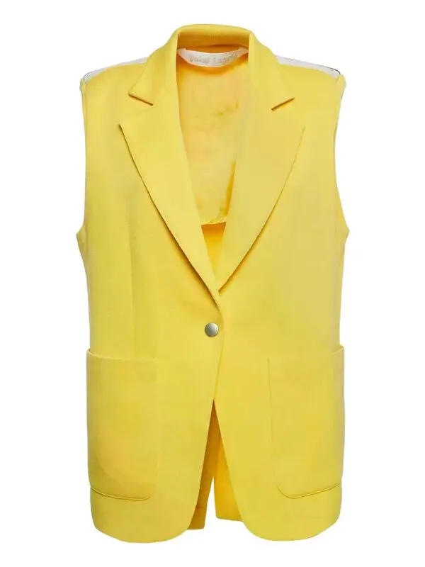 Palm Angels Sleeveless Cotton Jacket - Yellow
