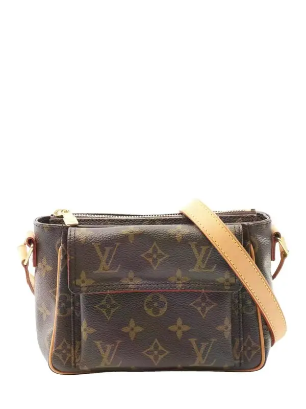 LOUIS VUITTON 2004 Vivacite Leather Shoulder Bag - Brown