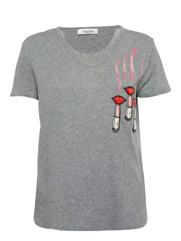 Valentino Garavani Cotton T-shirt - Grey