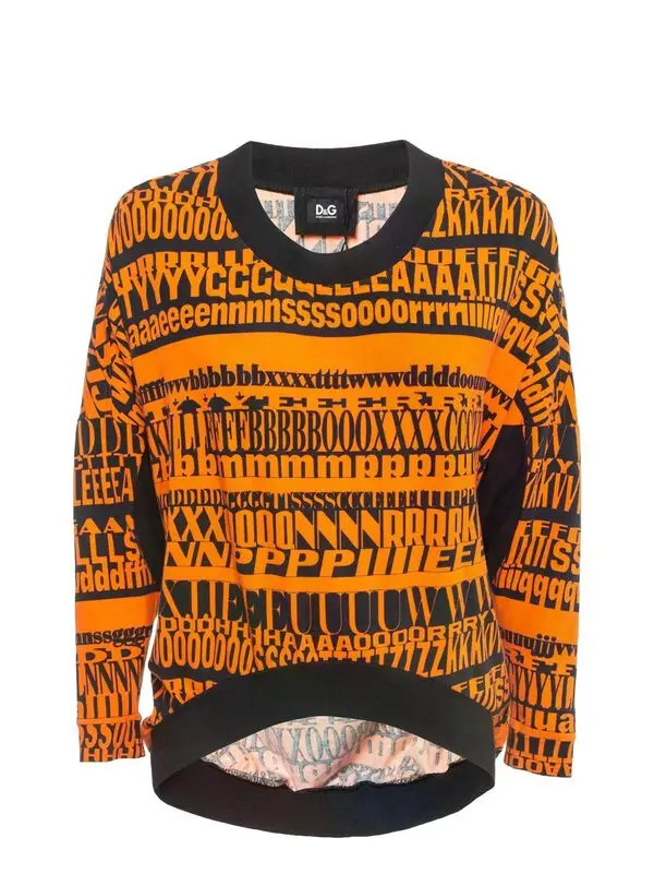 Dolce & Gabbana Text-print Sweatshirt - Orange