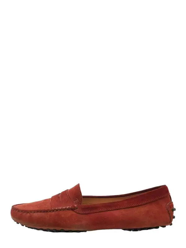 TOD'S Suede Penny Loafers - Brown