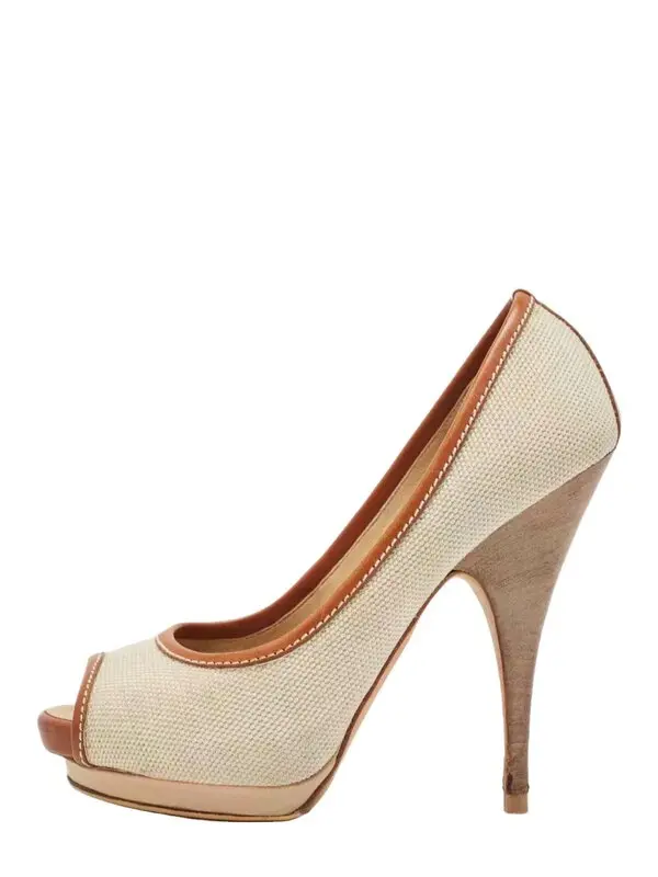 GIUSEPPE ZANOTTI Platform Peep-toe Pumps - Neutrals