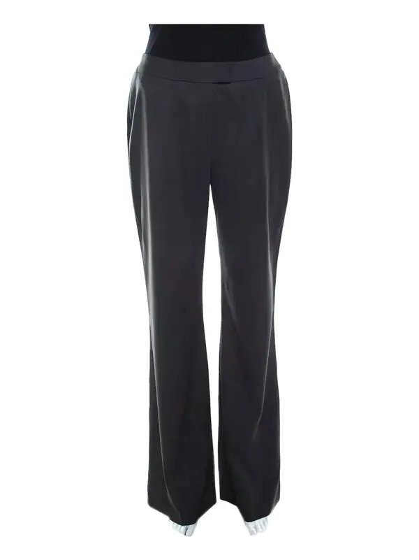 Escada High-waist Wool Trousers - Grey