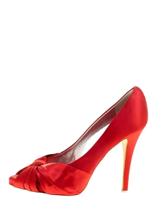 GIUSEPPE ZANOTTI 110mm Satin Pumps - Red