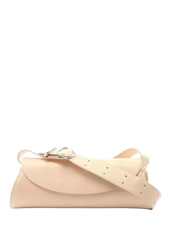JIL SANDER Cannolo Buckle Leather Shoulder Bag - Pink