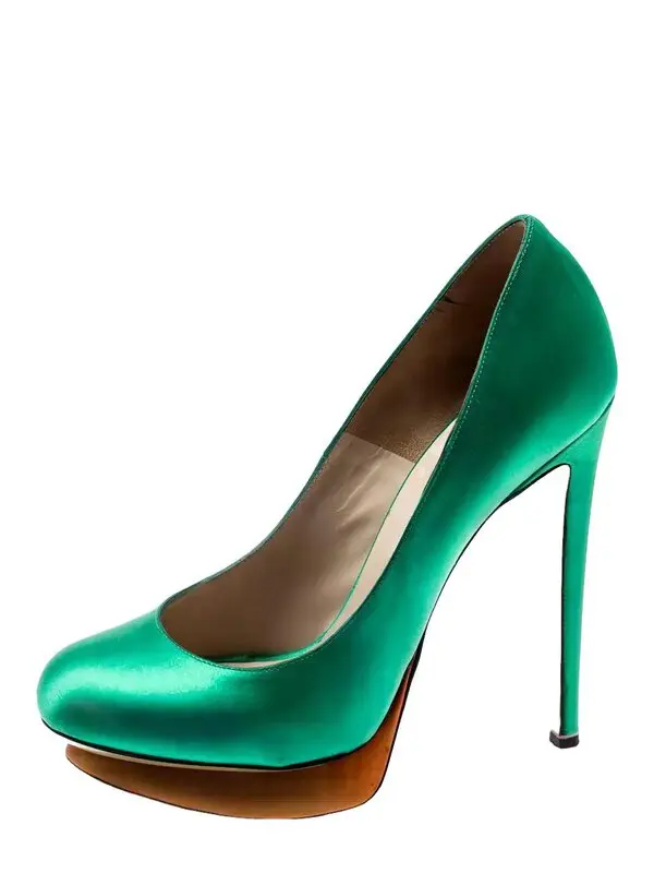 NICHOLAS KIRKWOOD 140mm Platform Stiletto Pumps - Green