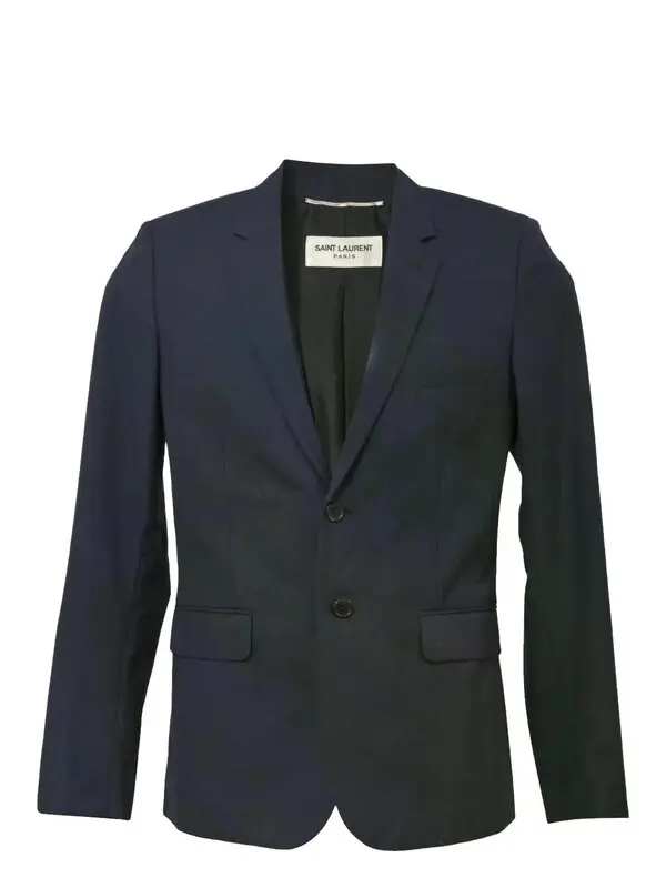 Saint Laurent Single-breasted Blazer - Blue