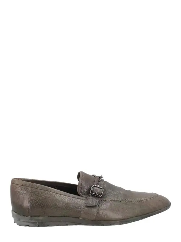 Moschino Leather Loafers - Green