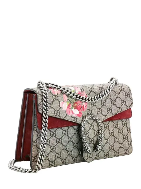 Gucci Dionysus Blooms Print Gg Coated Canvas Small Shoulder Bag - Red