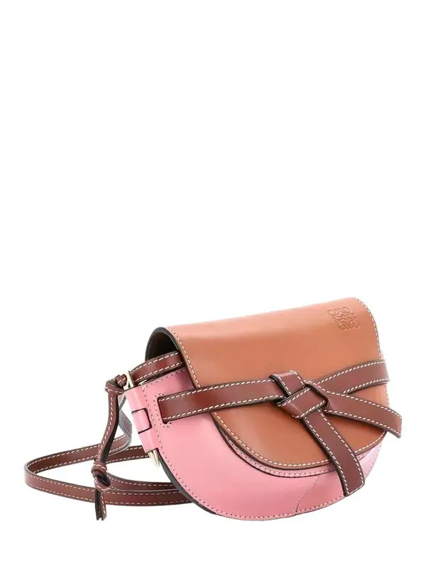 Loewe Gate Mini Leather Crossbody Bag - Brown