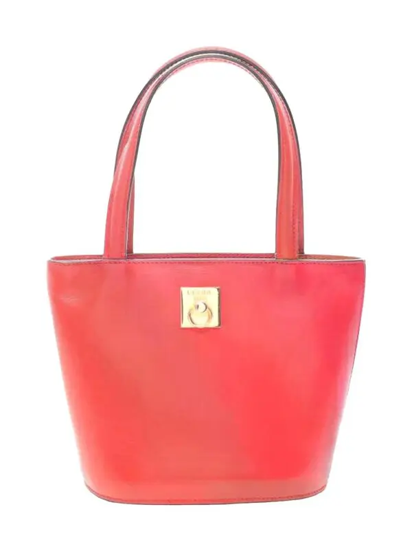 Celine Logo-plaque Tote - Red