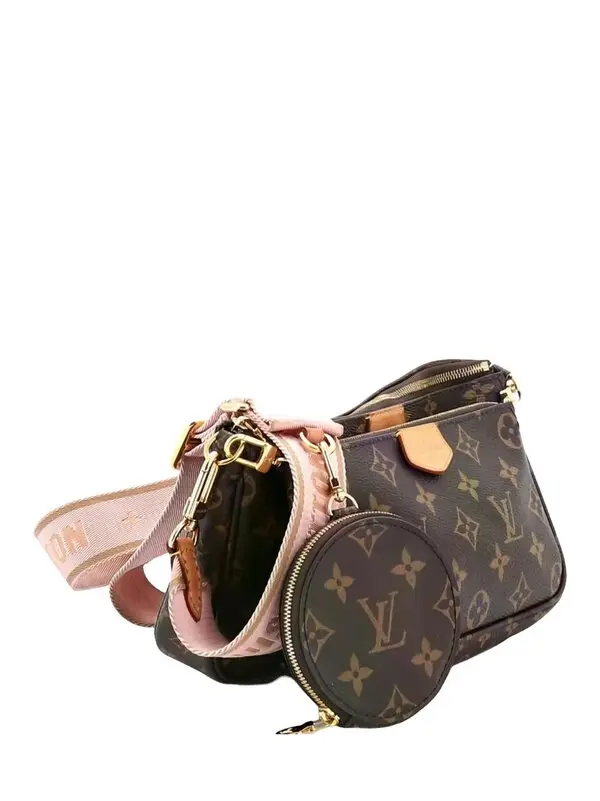 LOUIS VUITTON Multi Pochette Accessoires Monogram Canvas Crossbody Bag - Brown