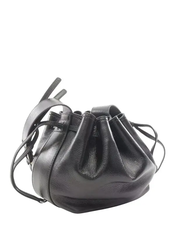Givenchy Small Leather Pumpkin Bucket Bag - Black