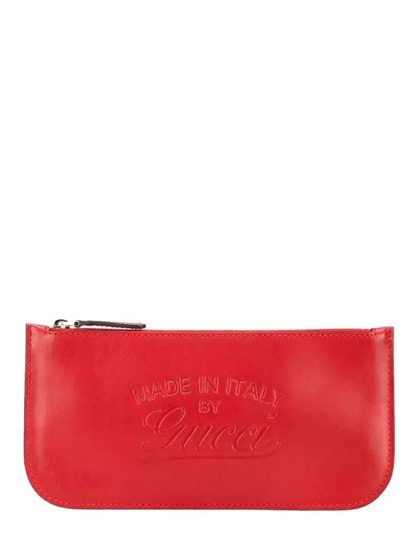 Gucci 2000-2015 Leather Craft Pouch - Red
