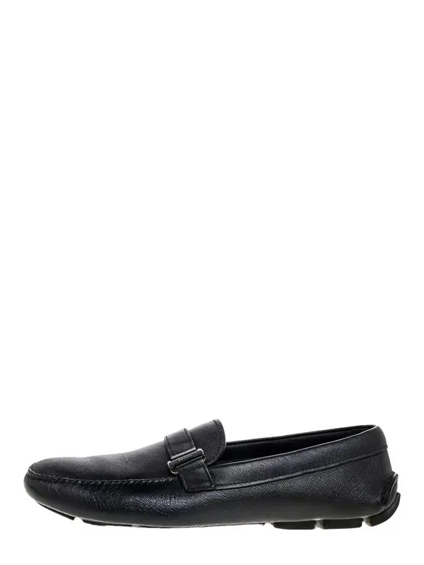 Prada Strap-detailed Loafers - Black