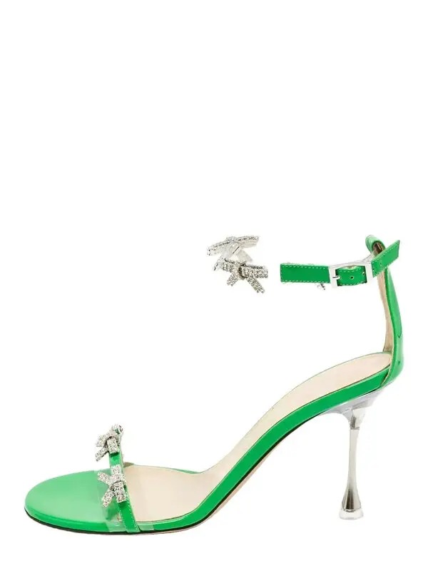 Mach & Mach 90mm Embellished Sandals - Green