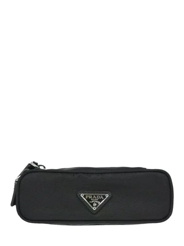 Prada 2010s Zipper Clutch Bag - Black