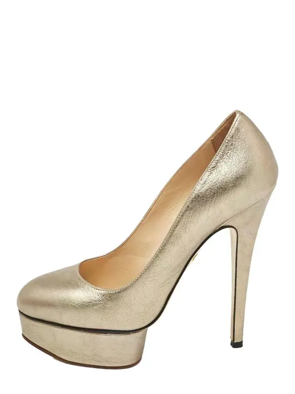CHARLOTTE OLYMPIA 155mm Dolly Pumps - Gold