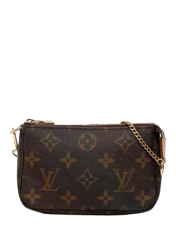 LOUIS VUITTON 2018 Monogram Mini Pochette Accessoires - Brown