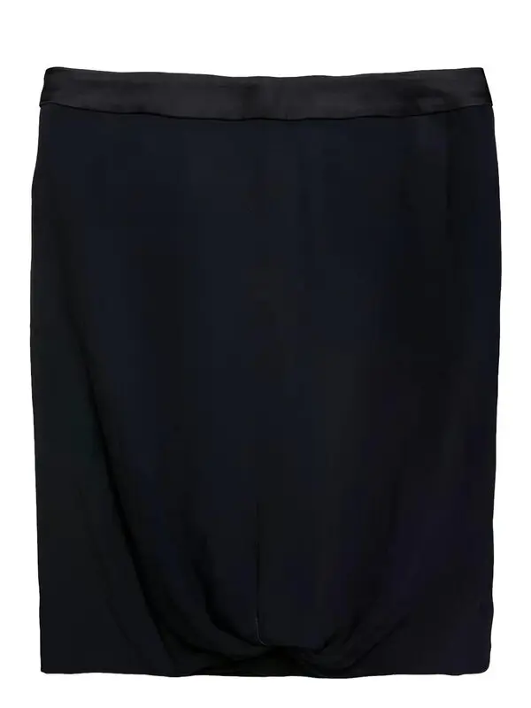 Emporio Armani Crepe Mini Skirt - Black