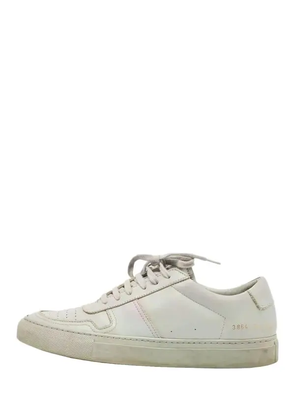 COMMON PROJECTS Leather Perforated-detail Sneakers - White