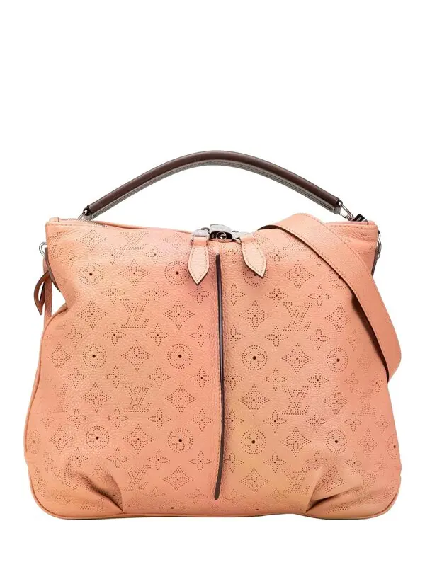 LOUIS VUITTON Monogram Mahina Selene Pm Satchel - Pink