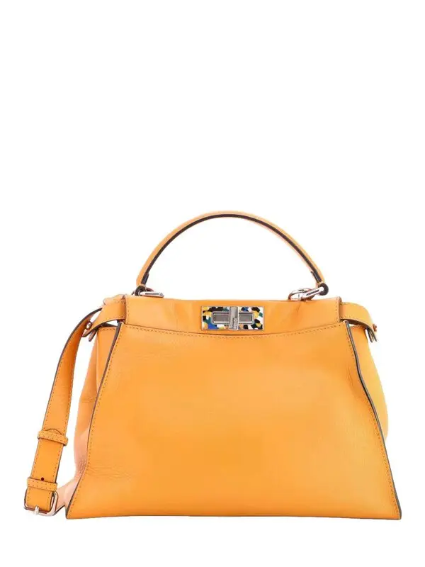 Fendi Peekaboo Regular Satchel - Orange