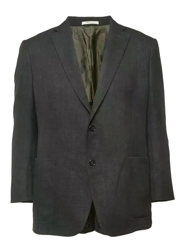 ARMANI Single-breasted Blazer - Black