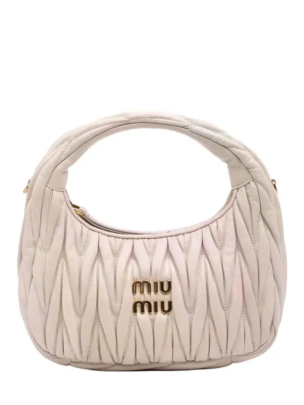 Miu Miu Matelasse Nappa Wander Bag - Brown