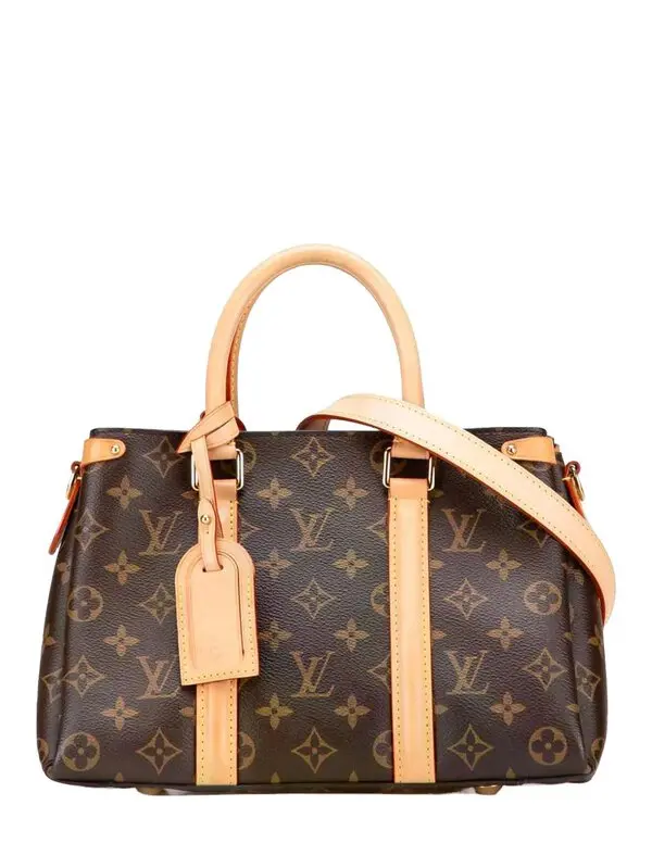 LOUIS VUITTON Monogram Soufflot Bb Satchel - Brown